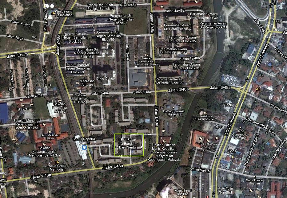 kuala lumpur: maps sentul
