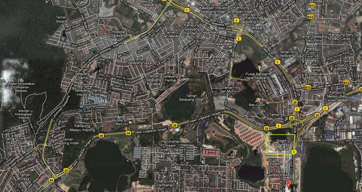 kuala lumpur: map selayang