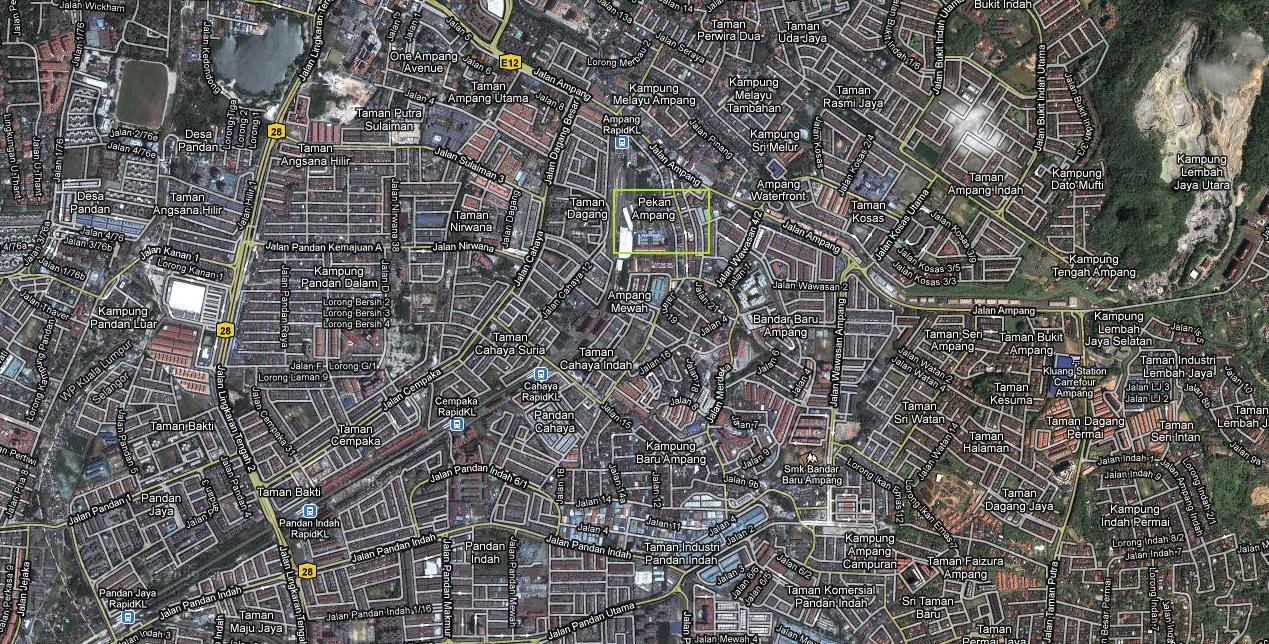 Kuala Lumpur: map ampang