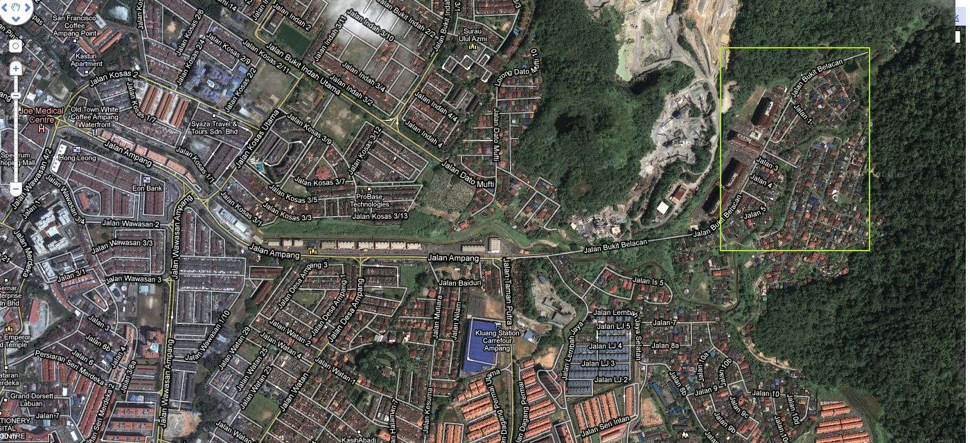 Kuala Lumpur: map ampang