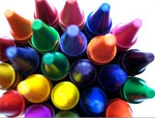 Crayolas de colores: azul crayola