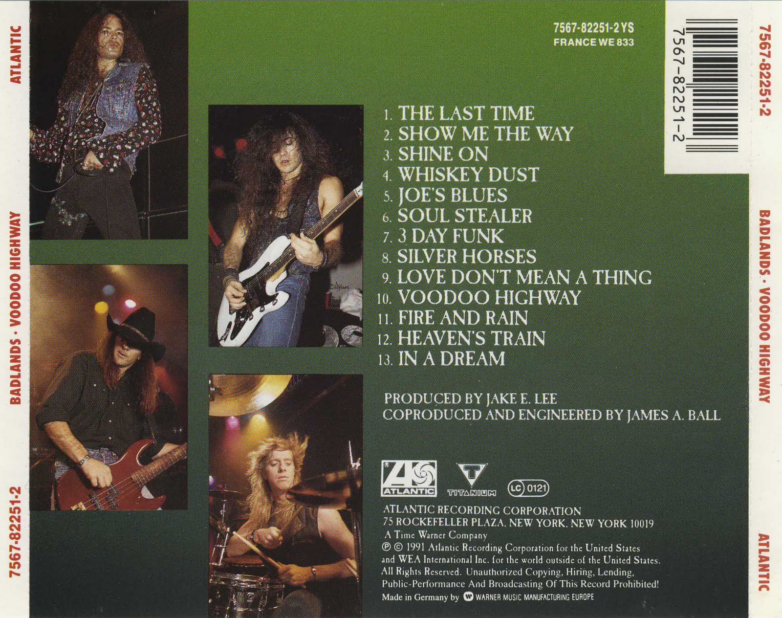 WHERE METAL RULES: BADLANDS - VOODOO HIGHWAY (1991)