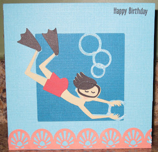 A Scrapbook Nook: Scuba Diver Birthday Card - Life Is A Beach