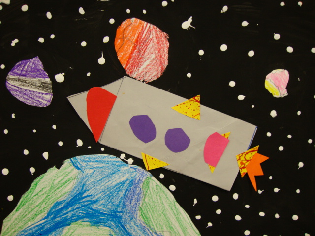 Thomas Elementary Art: 1st Grade Rockets in Space