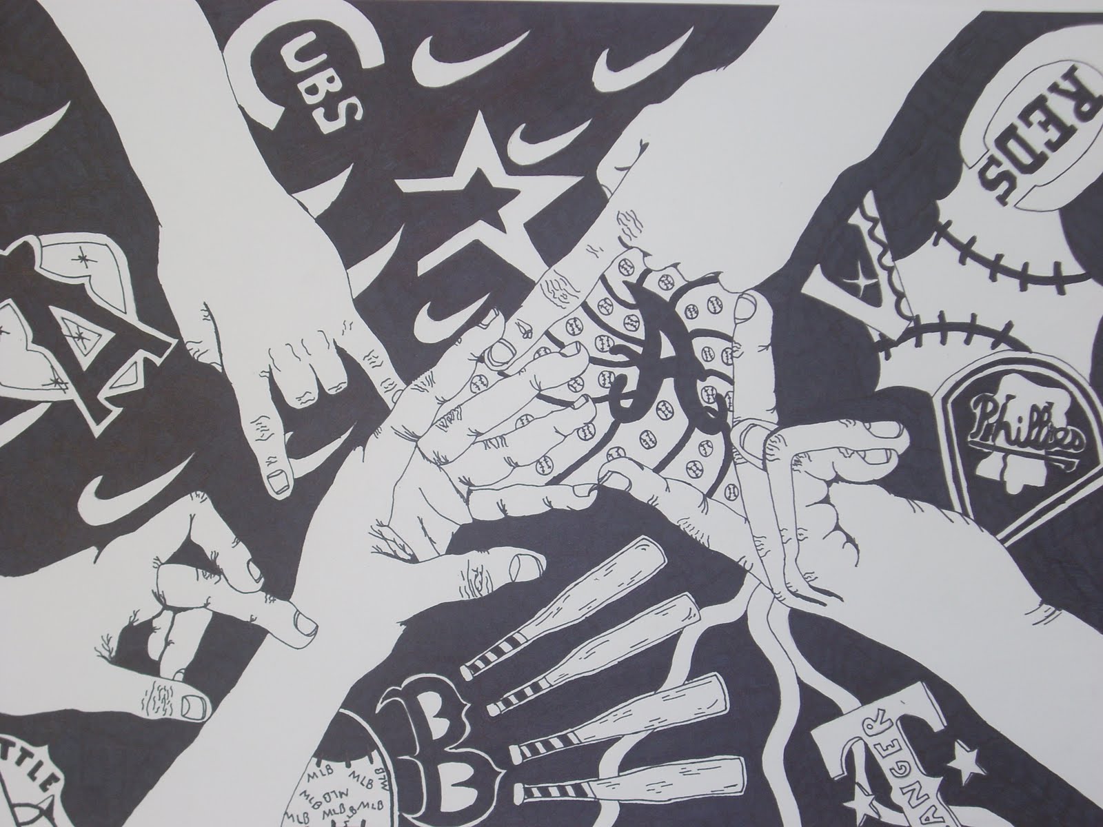 Articulate: Contour Line Hand Project