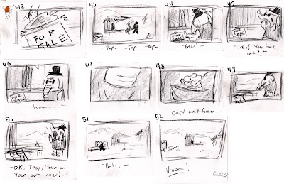 the bare bear lair: pat the dog storyboard