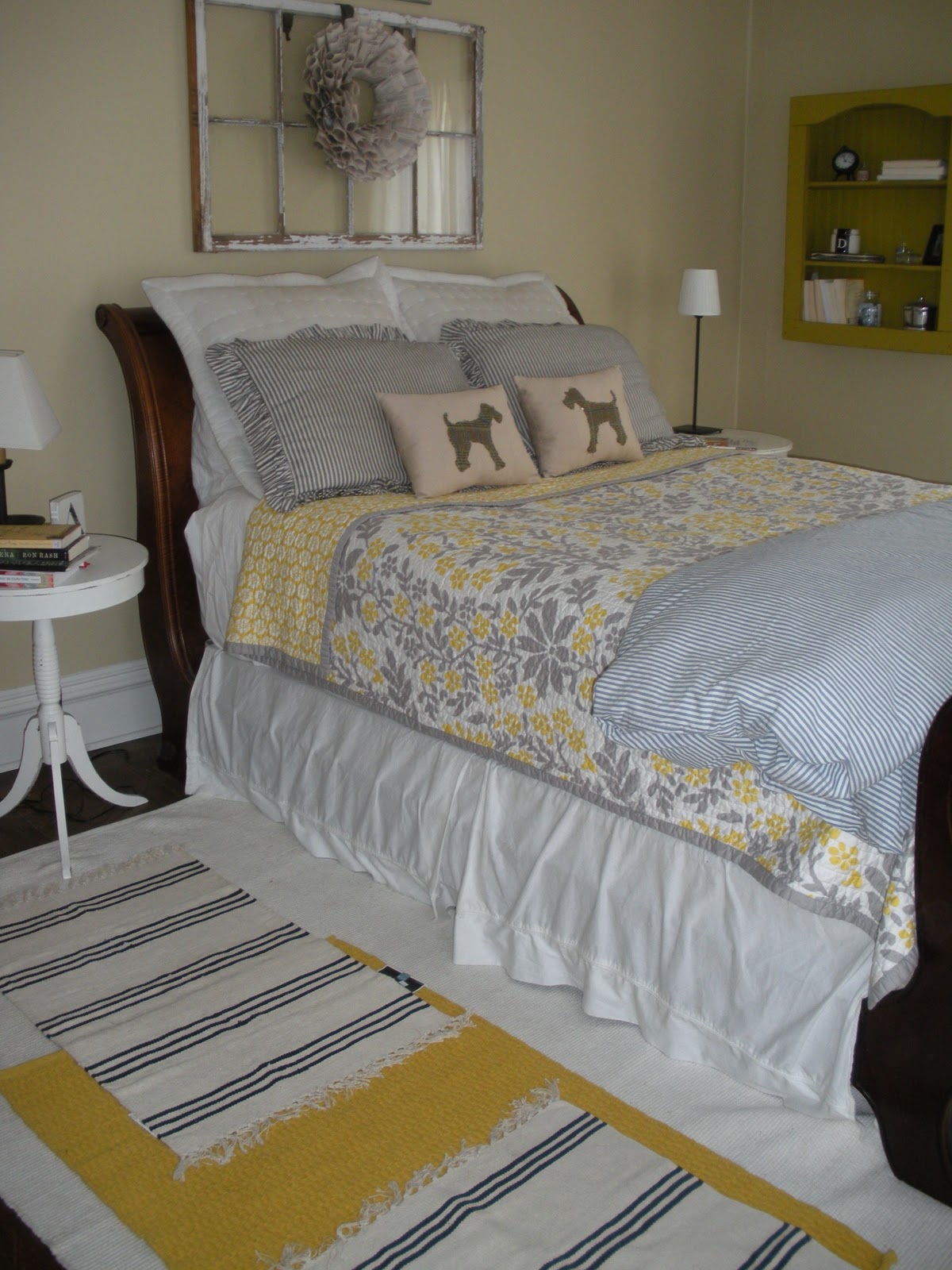 life inside a downtown farmhouse.: layered rugs + master bedroom ...