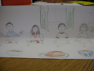 Color, collage, and much more: Dinner Table