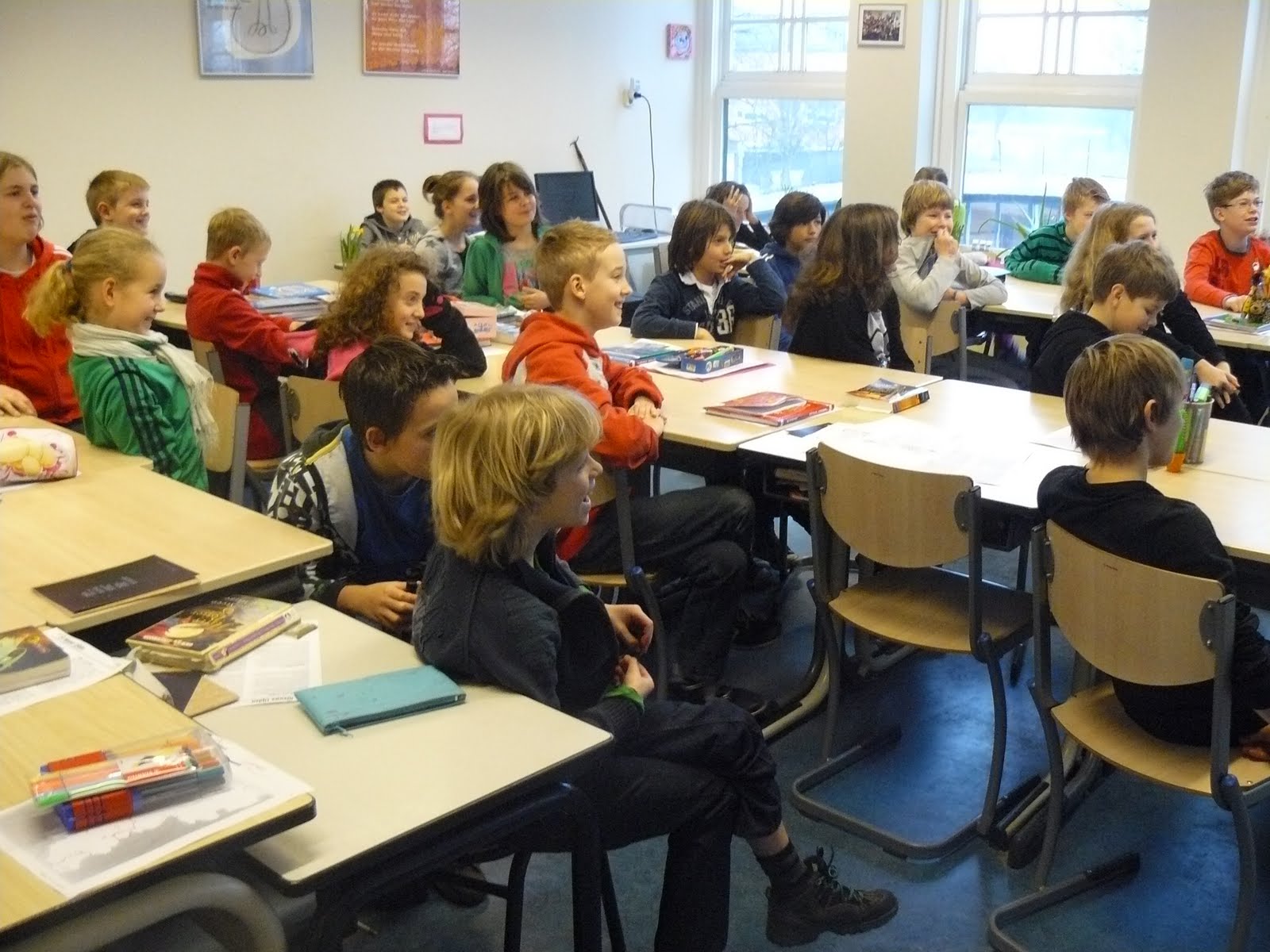 Dag & Nacht in Groep 8: fotoimpressie groep en lokaal 7B