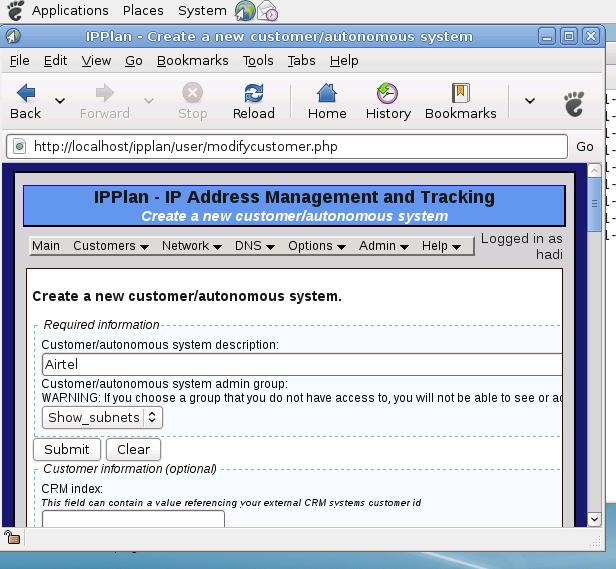 Some Touch....: IPplan Installation and configuration on Debian
