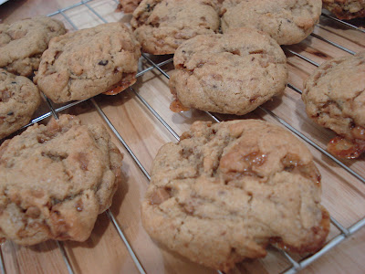 Kait's Plate: Chocolate Chip and Skor Bit Cookies