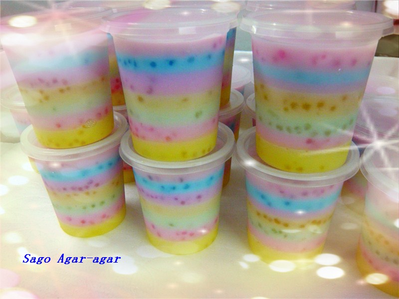 Sweet Memory Cake: Colorful Sago Agar-agar 彩虹沙谷菜燕