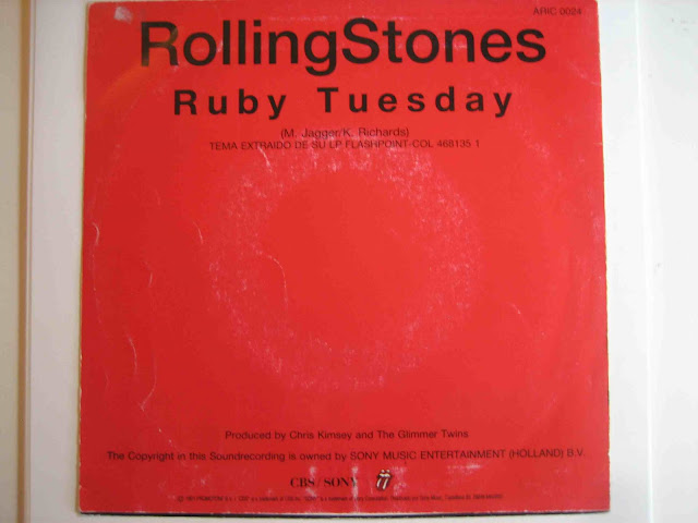 The Rolling Stones in Spain: Ruby Tuesday single, promotional issue ...
