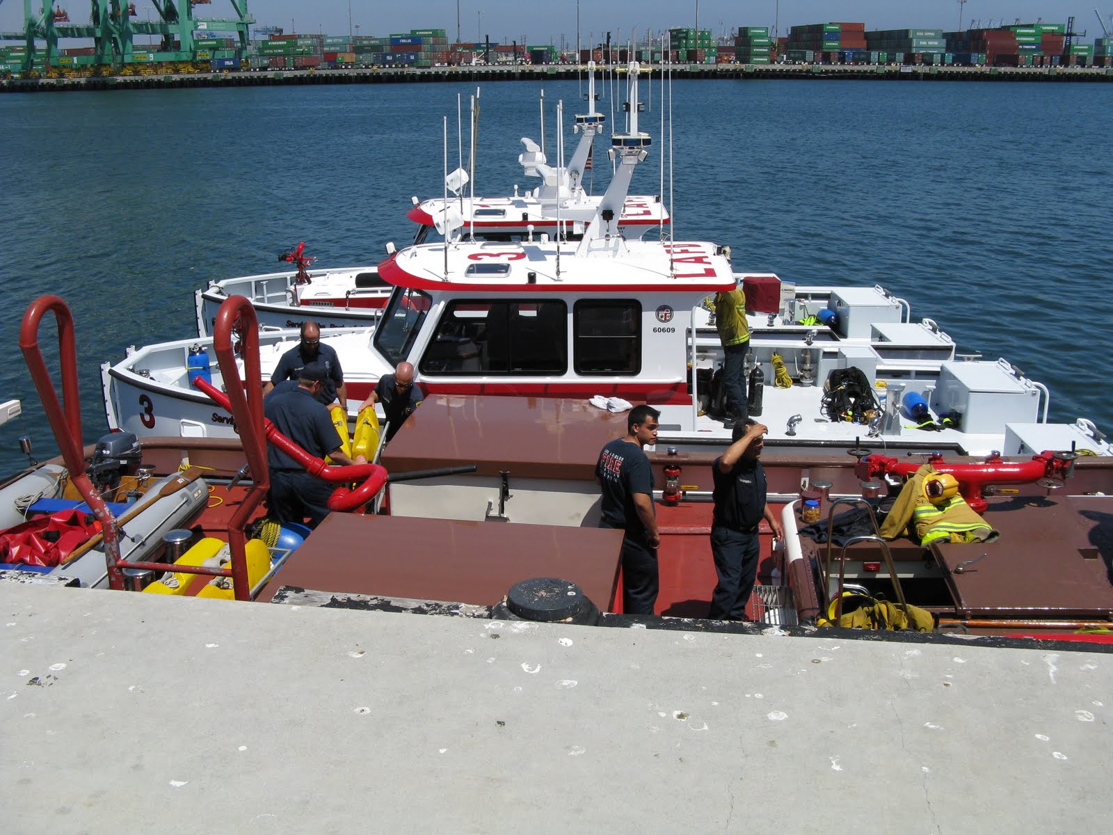LAFD- Dive Search and Rescue Team: U.S. Coast Guard Admiral Inspects LAFD