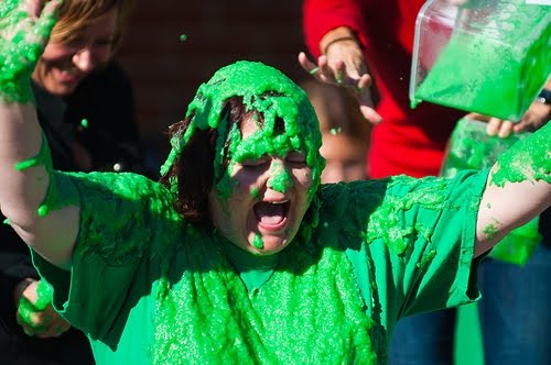 M & M World: Our Principal has been SLIMED!