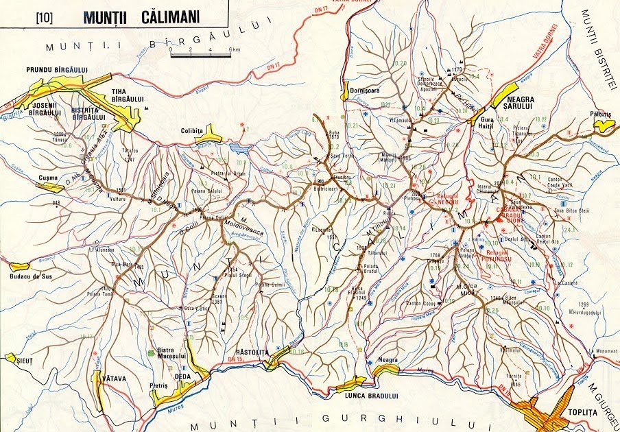 alomuntele: harta-Muntii Calimani