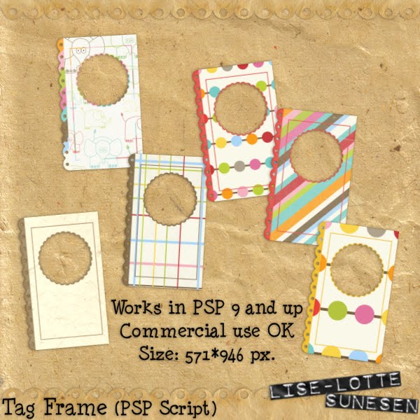 Scrap´n Stuff: Tag Frame (PSP Script)
