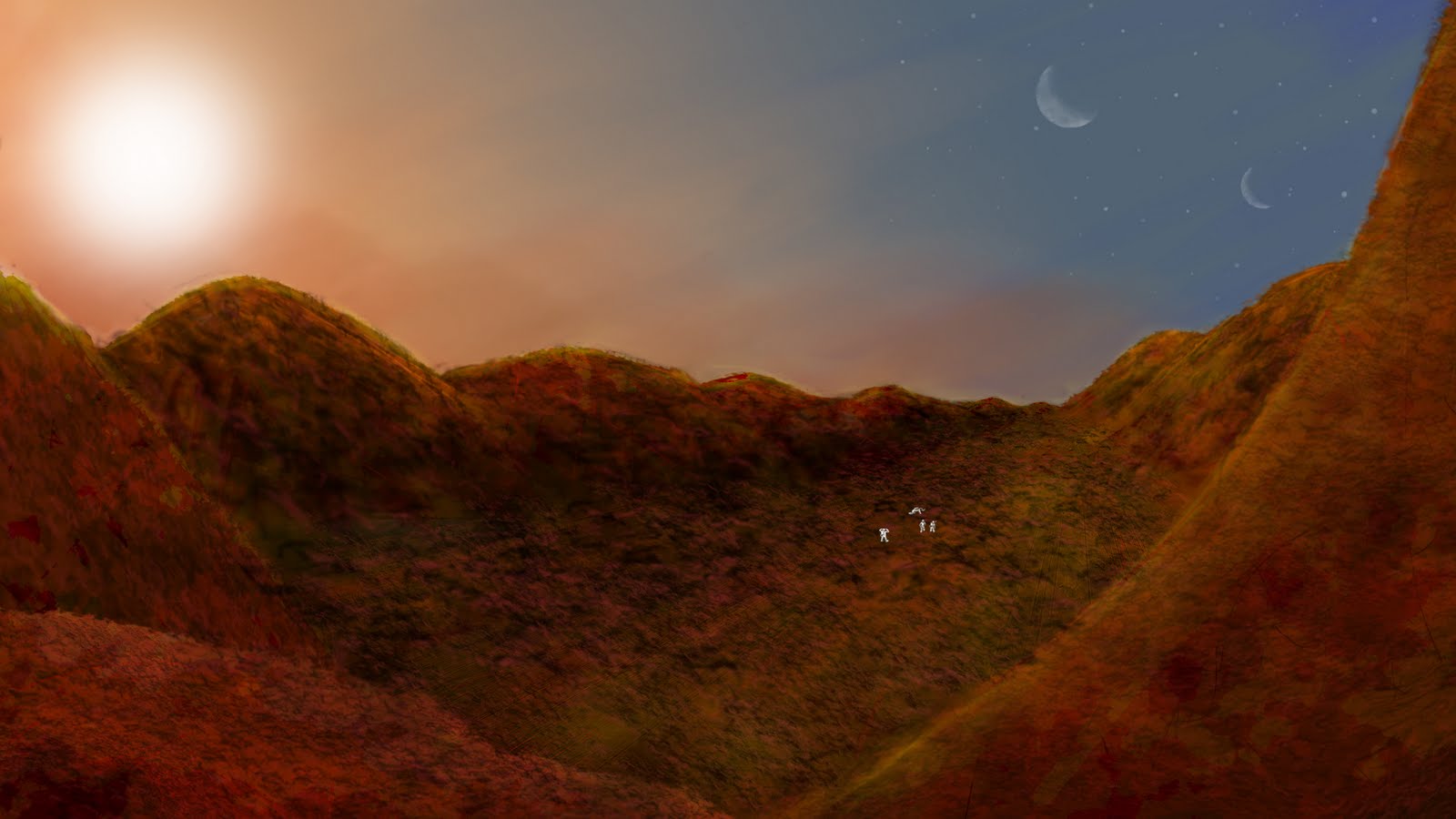 Lucid Studios: Mars surface concept art