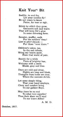 Dominant Hands: Remembering War Time Knitters On Remembrance Day