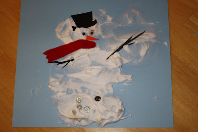 Mommy Guru: Shaving Cream Snowman