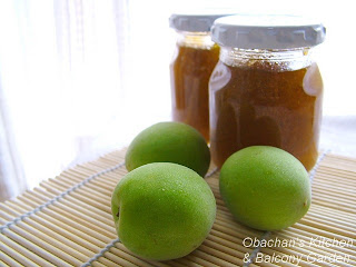 Obachan's Kitchen & Balcony Garden: Green Ume Plum Jam