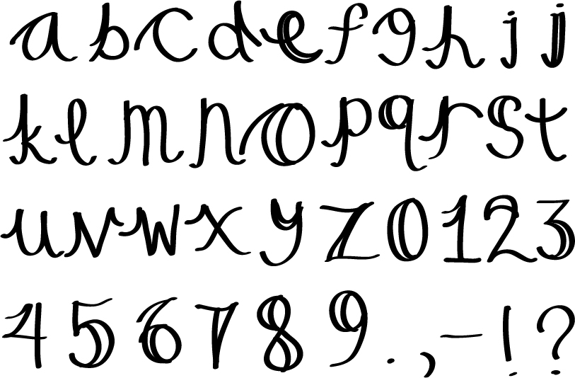 [ being.imaginable ]: Elvish Font - Lower Case