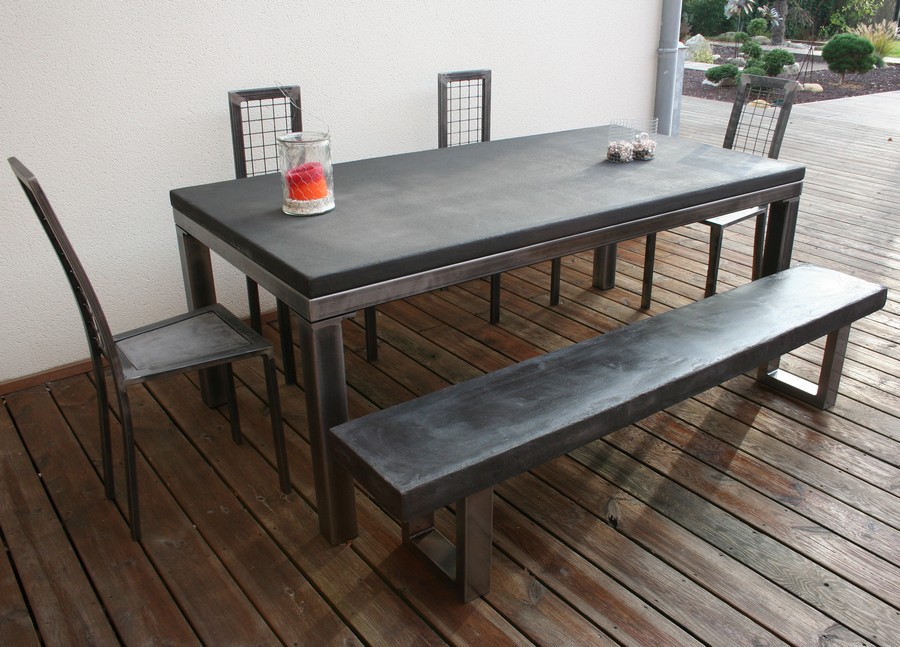 TABLE BETON.COM: Table de salle à manger béton