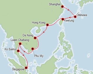 Southeast Asia Cruise: Port Maps