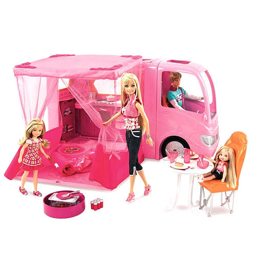 TOMMY TOYS: BUS DE CAMPING BARBIE CON SONIDOS