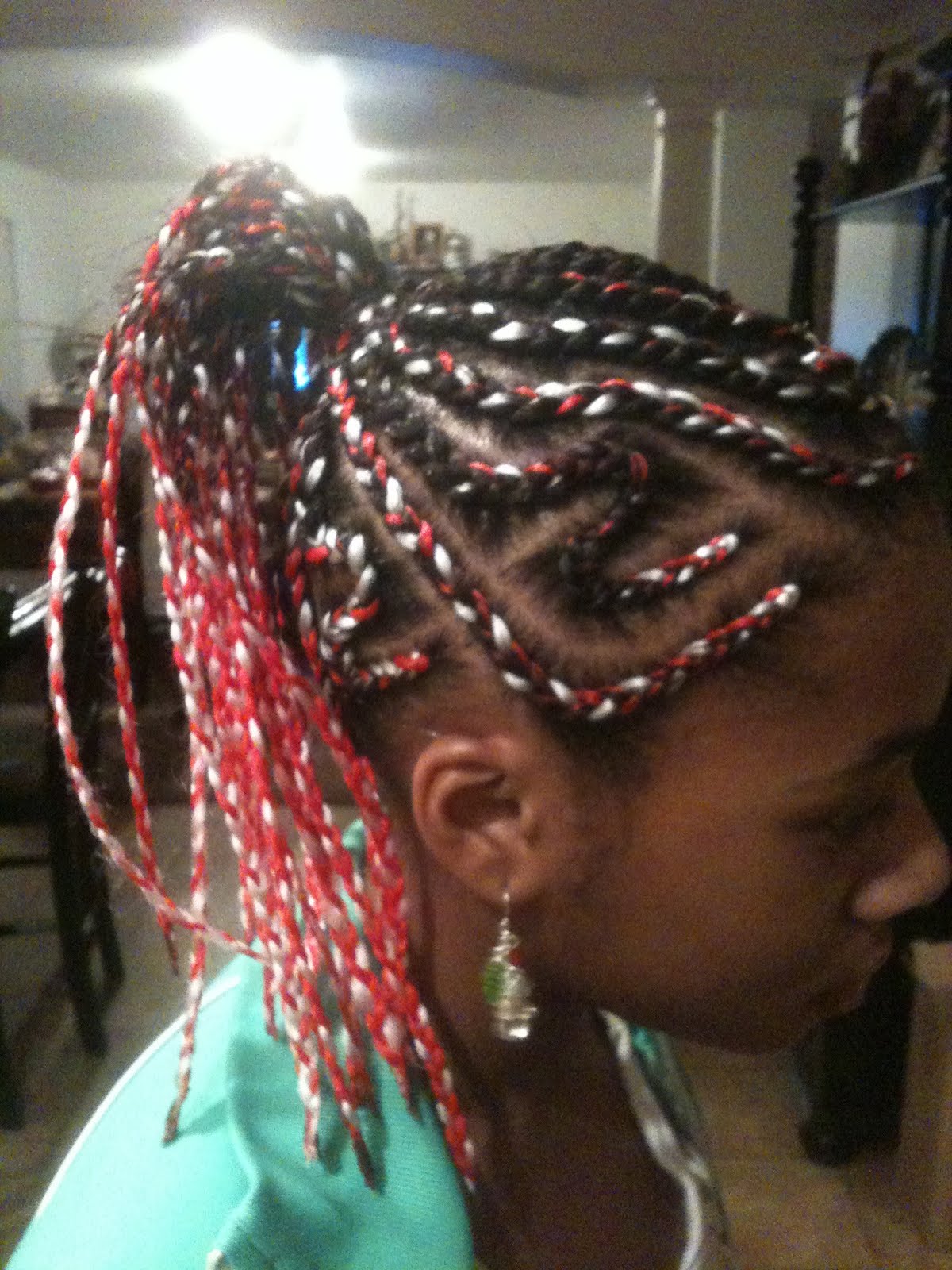 Cornrows Braids Extensions: Christmas Cornrows