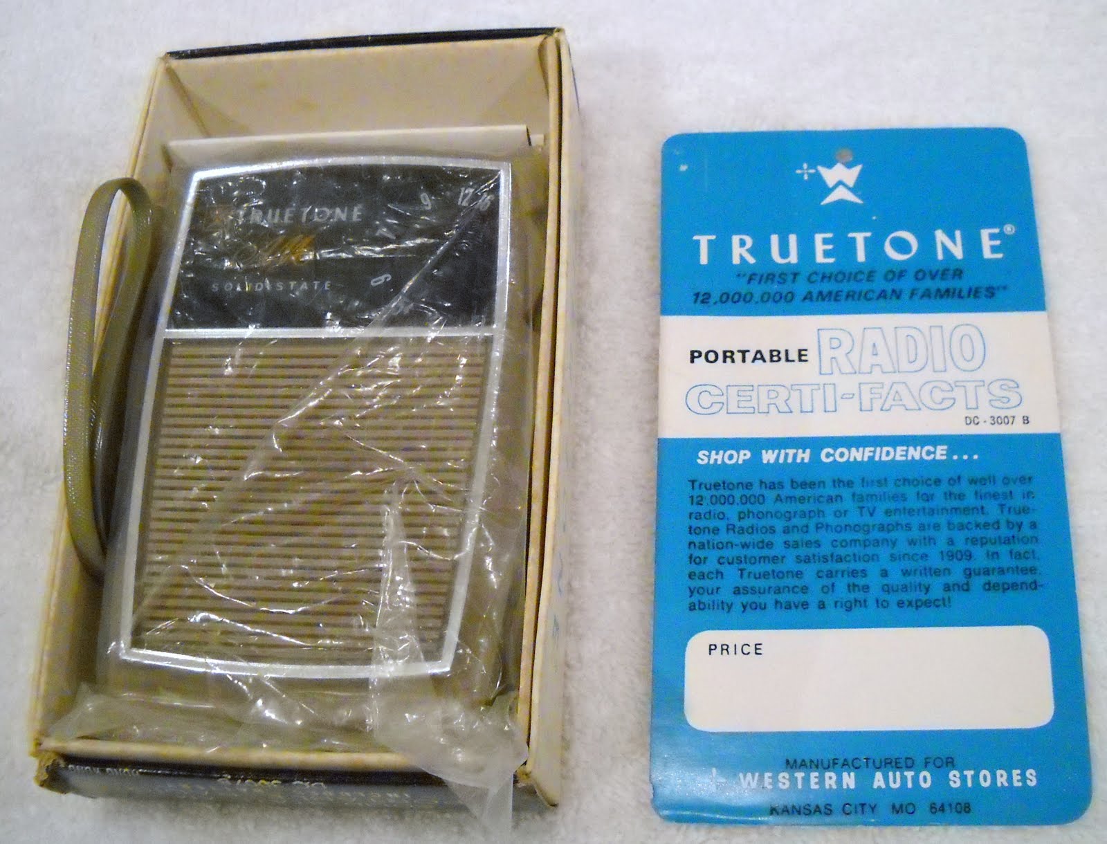 Mikes Old Radios: truetone model 3007B
