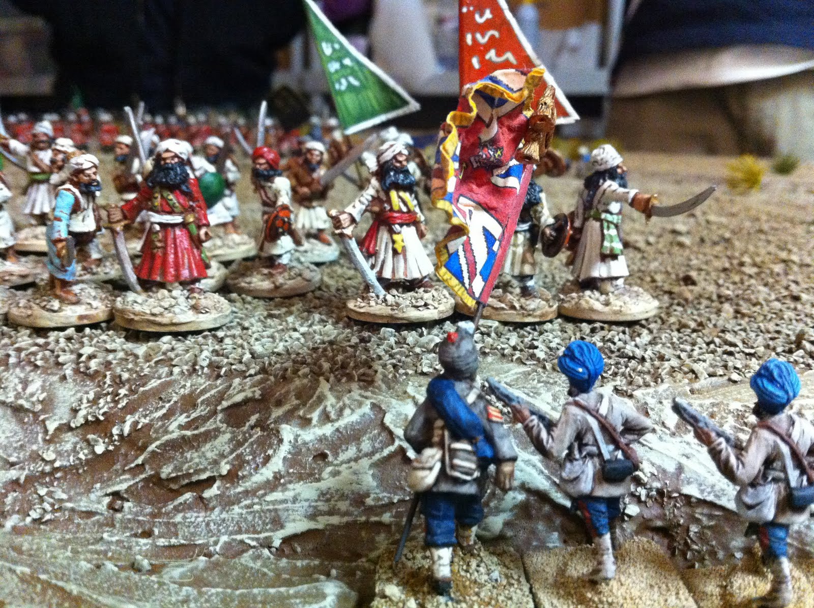 MAIWAND DAY: FIRST GHAZIS REACH THE GRENADIERS AT EDGE OF CENTER NULLAH