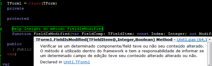 Delphi Developing: Customizando o Help Insight no Delphi