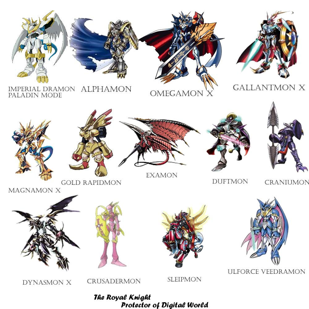 digimon: 13 royal knight