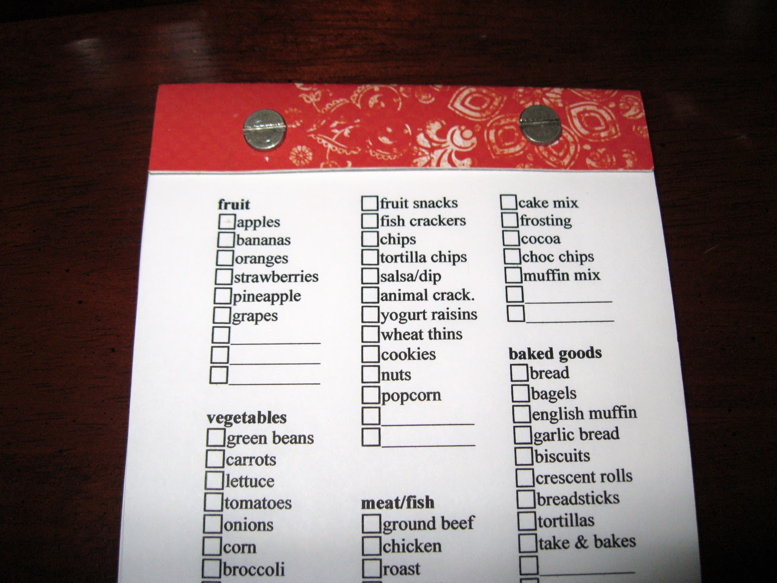 To Enjoy Simply: Homemade Grocery Lists