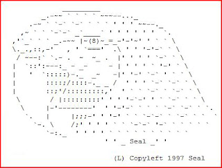 Kiwi's Angels: ASCII-Art parrots