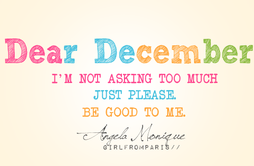 Over The Rainbow: WELCOME TO THE MONTH OF DECEMBER