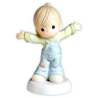 Precious Moments boy with banner - Imagui