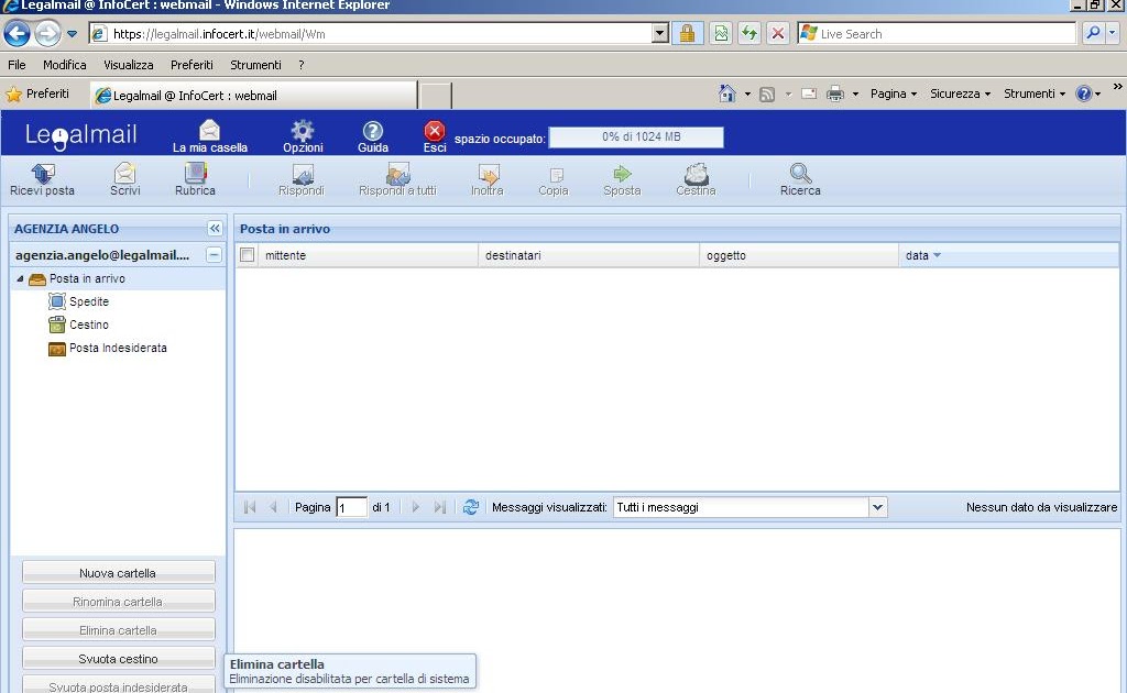 Sermetra Agenzia ANGELO: PEC Posta Elettronica Certificata LegalMail