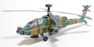 Papercraft Heaven: AH64D Apache Helicopter Papercraft