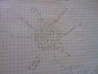 poemas del blog: caligrama AL SOL