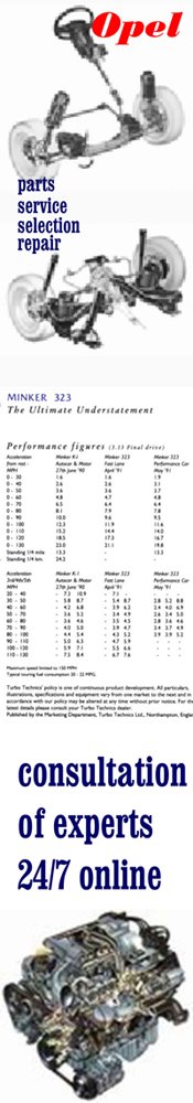 Opel spare parts: Opel spare parts: 1951-1964