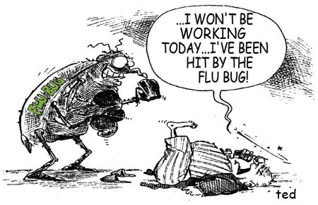 Raylene's Ramblings: Hit by the Flu Bug