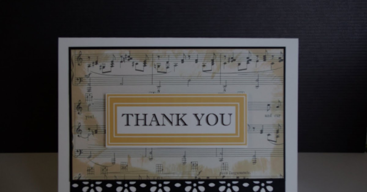 Creative "Try"als: Musical Thank You Card