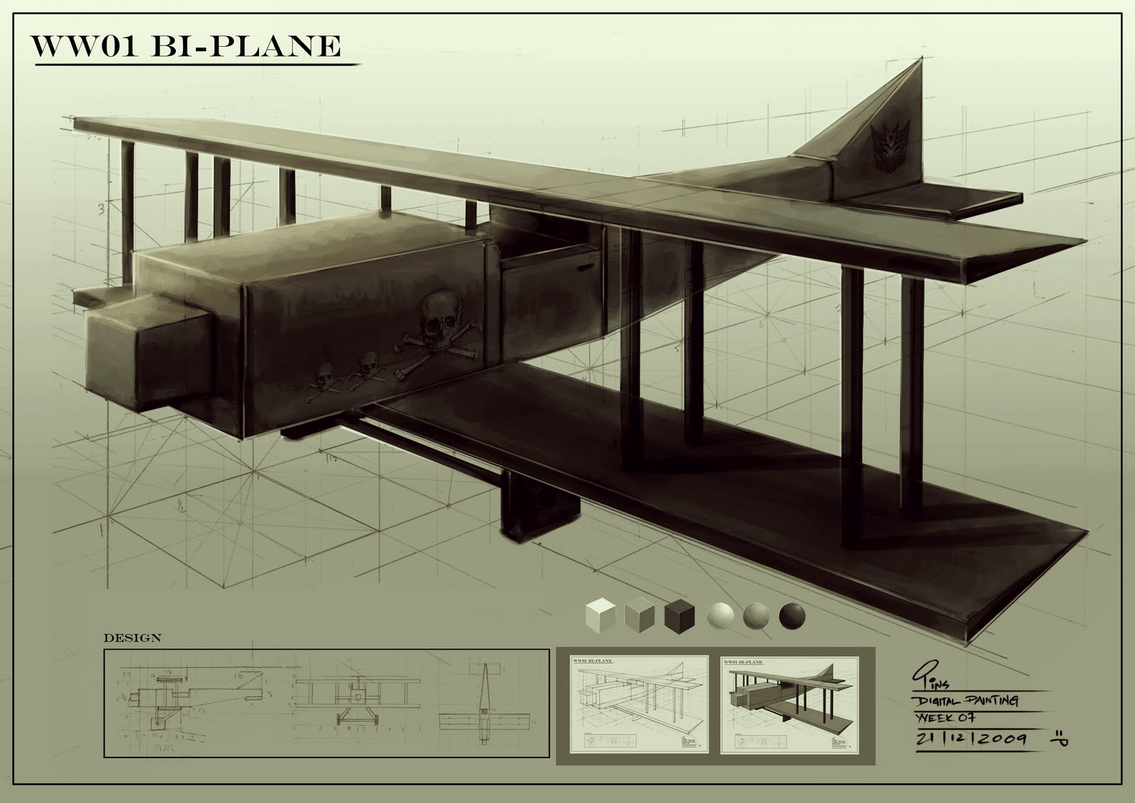 studio_rum: bi-planes from production sketching to render
