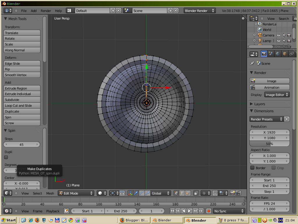 tutorials4-all: Blender Tutorials for Beginners! LATHING!