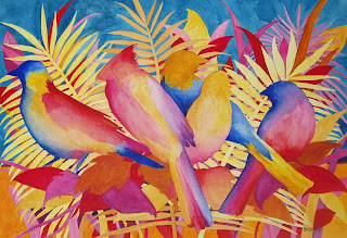 The Brownstone Birding Blog: Watercolor Bird Paintings From CT Artists
