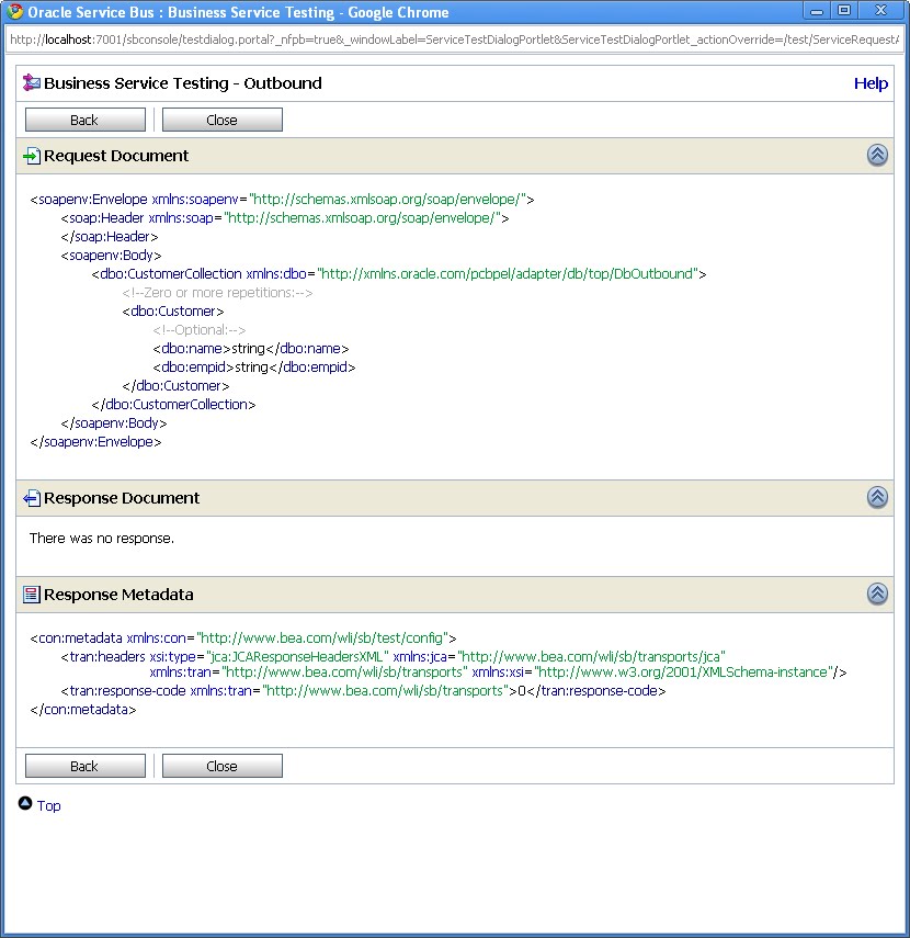 Learning Soa Outbound Dbadapter Sample In Oracle Service Bus
