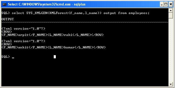 Learning SOA: Generating Native XML using XML SQL Utility(XSU)