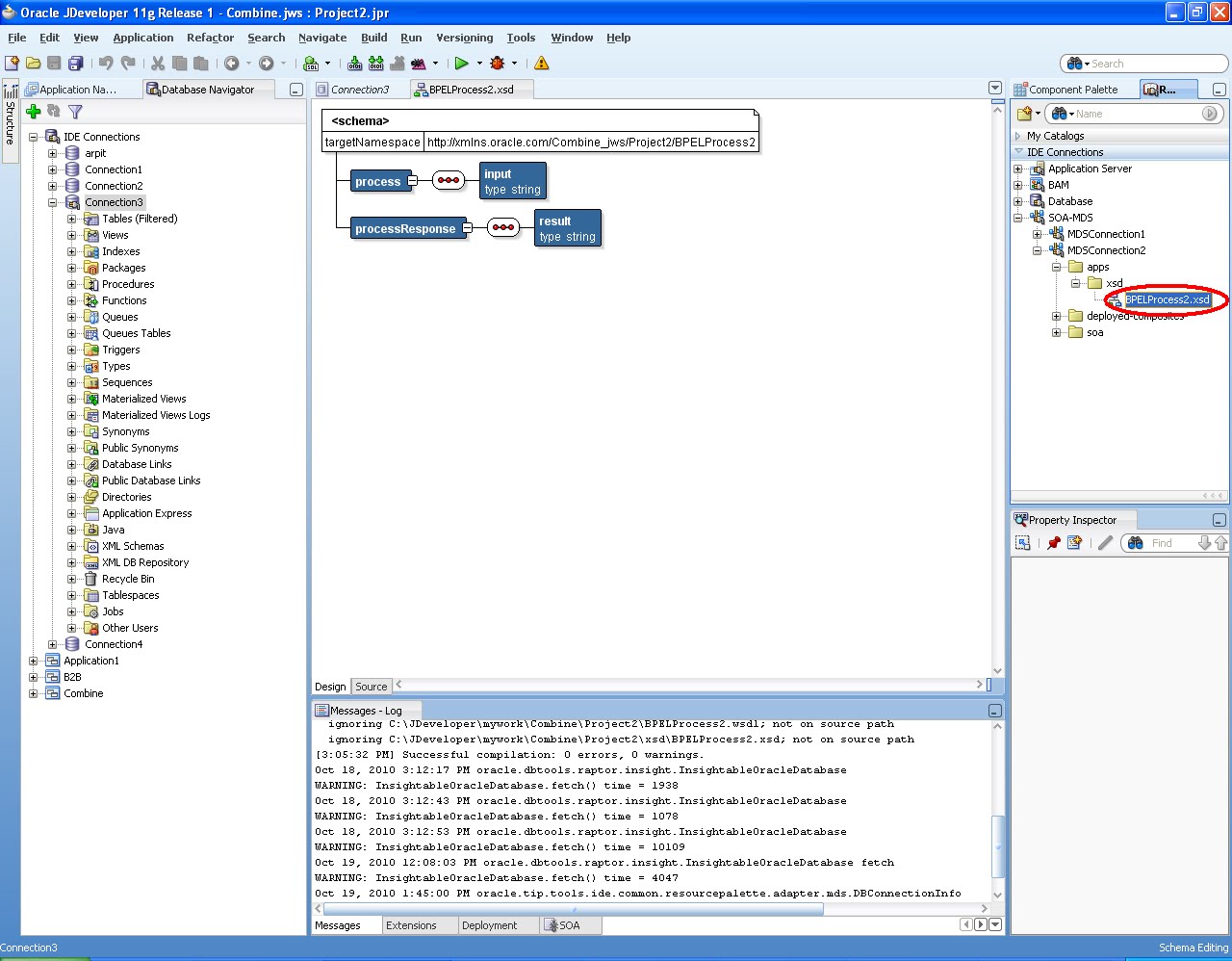 Learning SOA: How to use Shared Meta data in SOA suite 11g